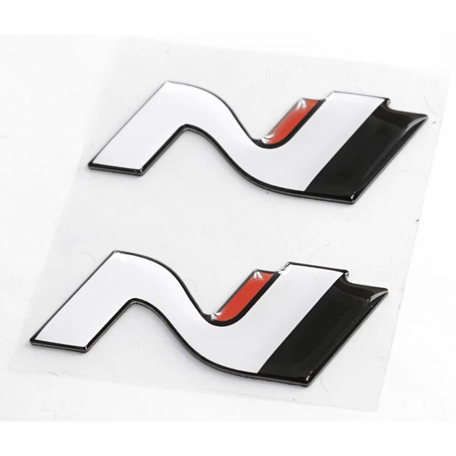GENUINE HYUNDAI KONA N-Logo Batch Emblem Set of 2-Piece Lettering ...