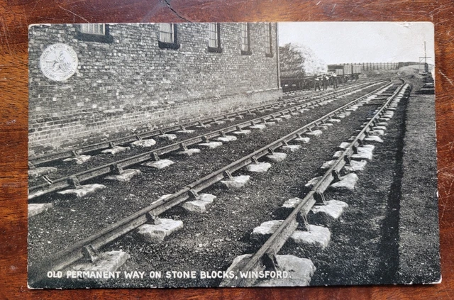 1905 POSTCARD. OLD Permanent Way On Stone Blocks, Winsford. L & N W ...