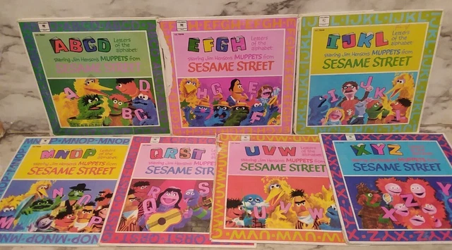 JIM HENSON'S MUPPET SESAME STREET 45 RPM Records - 1971 ALPHABET Full ...