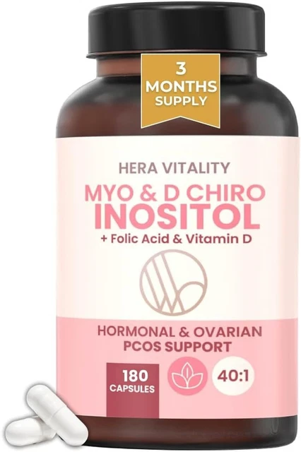 INOSITOL SUPPLEMENT FOR Women Myo-Inositol D-Chiro (3 pack, 180 ...