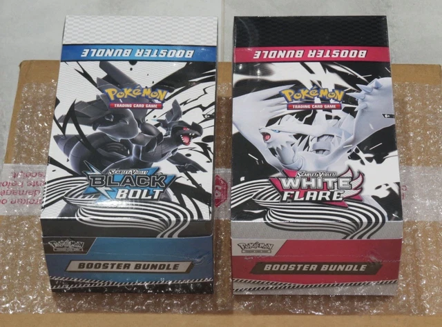 POKÉMON TCG BLACK Bolt White Flare Sealed Booster Bundle Display Case £ ...