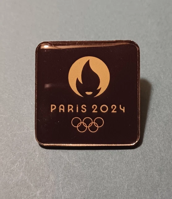 PARIS OLYMPIC PIN Paris 2024 Olympic Pin Black Square Olympic Logo Pin ...