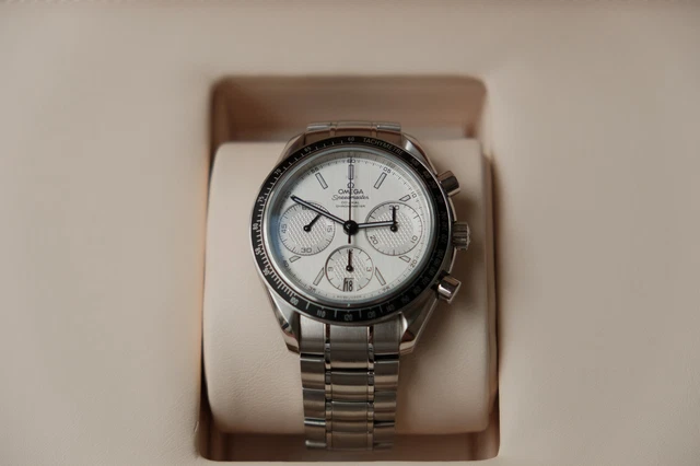 OMEGA SPEEDMASTER RACING Co-Axial Chronometer Chronograph White 40mm ...