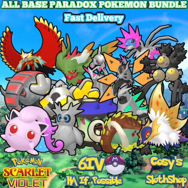 POKEMON SCARLET & Violet - ALL Paradox Pokemon - Shiny - 6IV - WITH Masterballs $14.98 - PicClick CA