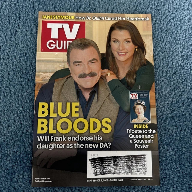 TV GUIDE MAGAZINE Sept 26 Oct 9, 2022 Tom Selleck Bridget Moynahan Blue ...