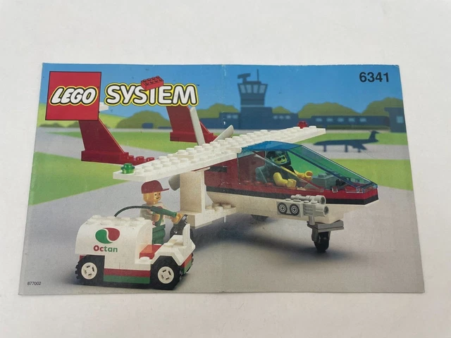 LEGO ® BAUANLEITUNG System 6341 Flugzeug Instruction ungelocht 214 EUR ...