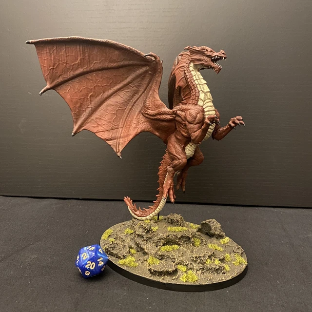 DUNGEONS AND DRAGONS Adult Red Dragon Painted Model Epic Miniatures £50 ...