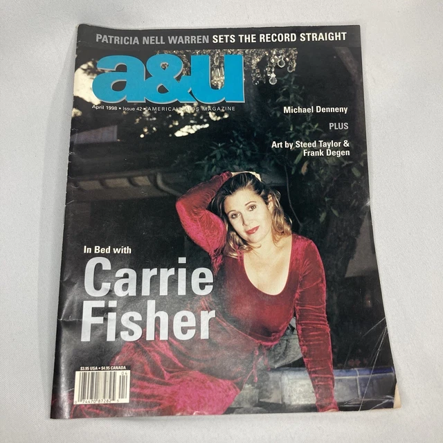 VINTAGE 90S A&U Magazine Carrie Fisher April 1998 Issue 42 £6.28 ...