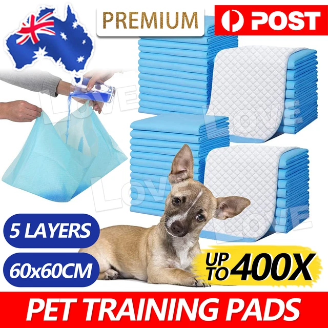 PET TOILET TRAINING Pads 200/400X Puppy Dog Cat Indoor 60x60cm Super ...