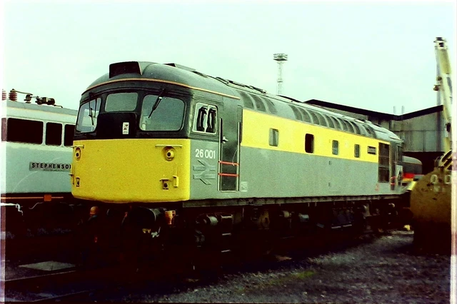 35MM RAILWAY COLOUR Negative Class 26 001 on Crewe Diesel £1.75 ...