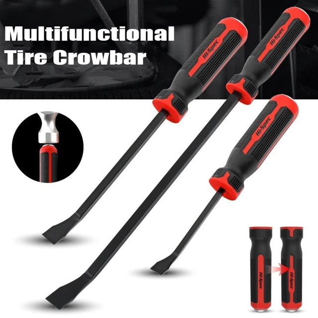 STEEL TIRE CROWBAR Flat Head Tire Dismantling Sturdy Pry Bar Motorcycle ...