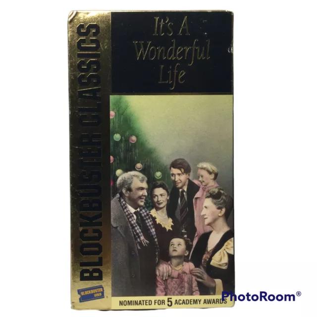 ITS A WONDERFUL Life VHS 1992 Blockbuster Classics Sealed Jimmy Stewart ...