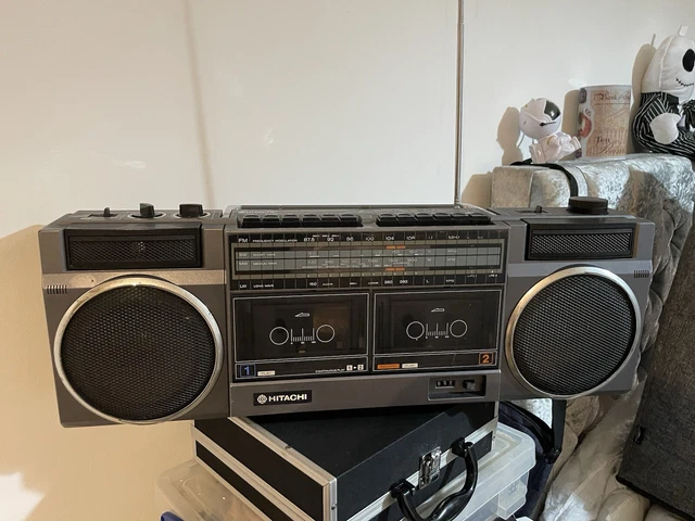 HITACHI TRK W22E boombox Ghetto blaster retro hifi £30.00 - PicClick UK