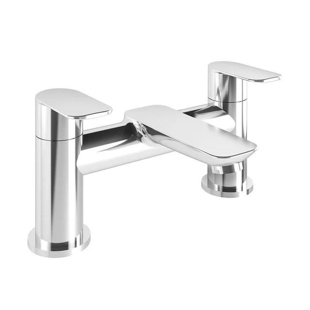 VITRA X-LINE 2 Hole Bath Filler Tap Pillar Mounted - Chrome £241.95 ...