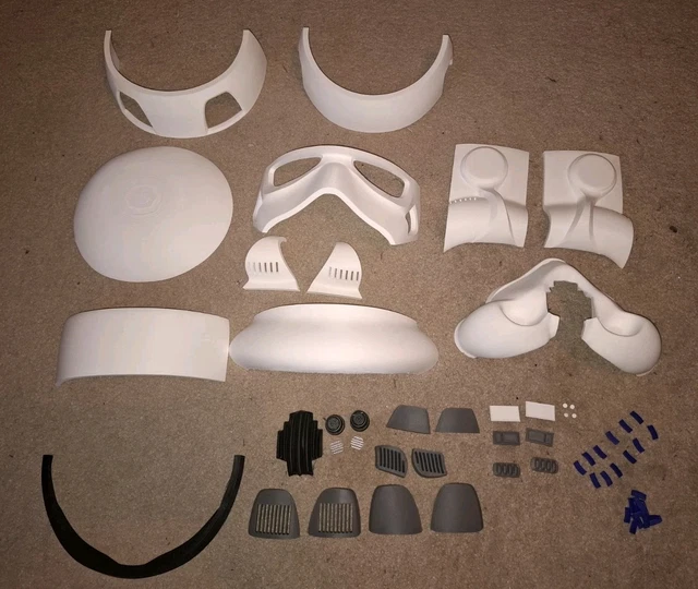 STAR WARS COSPLAY Full Size Stormtrooper Helmet KIT REQUIRES GLUING 3D Printed £60.00 - PicClick UK