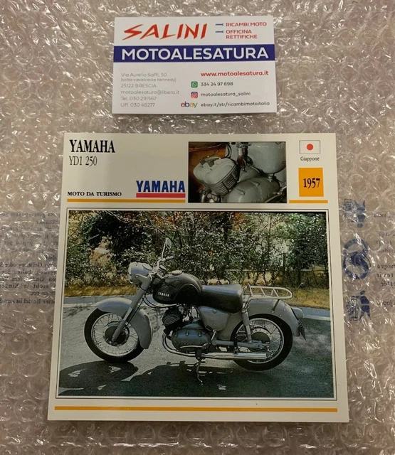 CARTOLINA SCHEDA TECNICA Moto Yamaha YD1 250 cc 1957 EUR 3,40 - PicClick IT