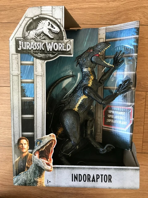 JURASSIC WORLD INDORAPTOR super posable figure FVW27 2018 Mattel ~ New ...