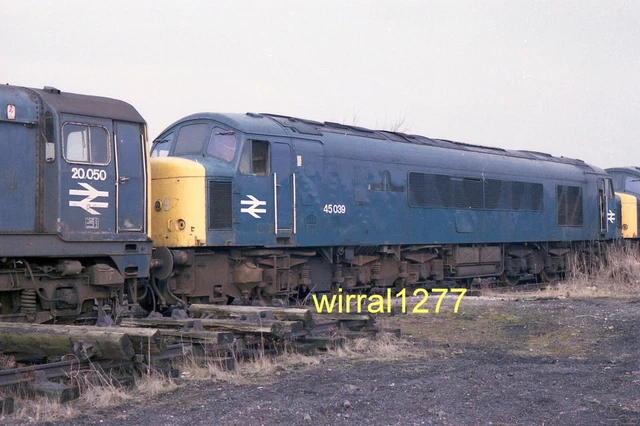 ORIGINAL RAILWAY PHOTOGRAPHIC negative Class 45 45039 withdrawn ...
