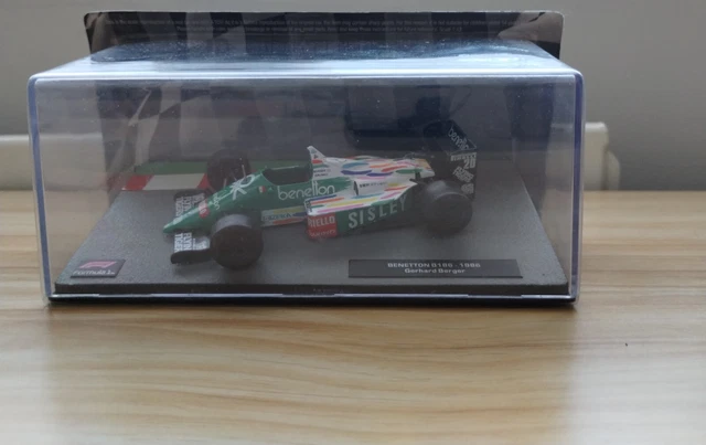 PANINI F1 CAR Collection 1986 Gerhard Berger Benetton B186 1:43 Scale ...
