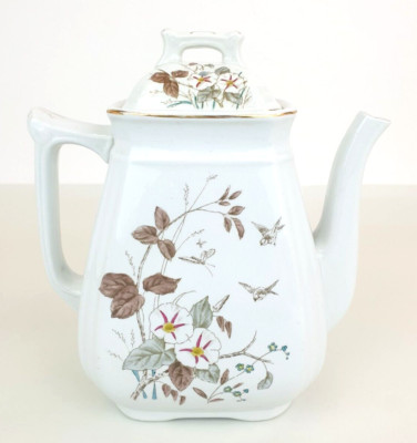 1900S ALFRED MEAKIN Ironstone Morning Glory Pattern Coffee Tea Pot Rare ...