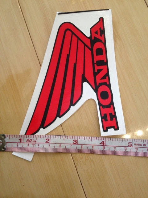 HONDA WING MARK Decals,Emblem,Stickers,Badges, Suit Fuel/Gas Tank, Side ...