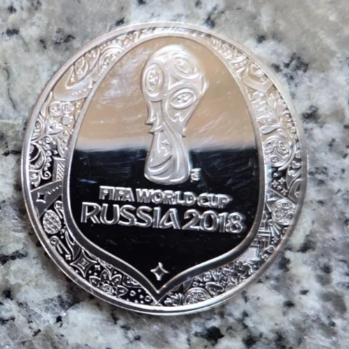 DEUTSCHLAND SILBERMEDAILLE 2018 - Fussball WM - in 333er Silber ca.7,4 ...