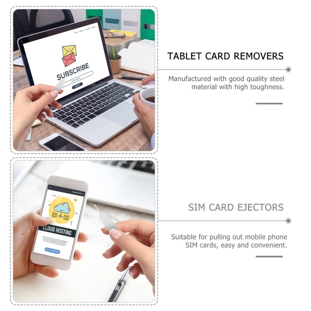 100 PCS UNIVERSAL Sim Card Removal Tool Compact Removers Ejectors $18.98 - PicClick AU