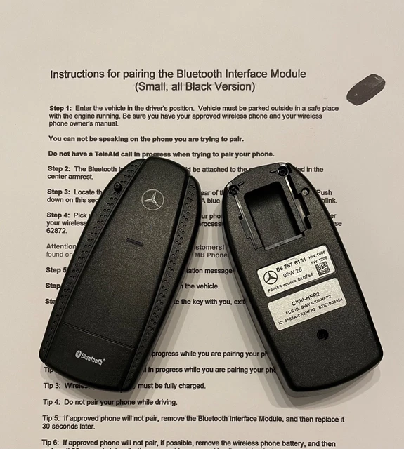 MERCEDES HFP BLUETOOTH Module: B67876131 HFP2. It Works With IPHONE 15 ...