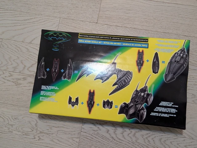 KENNER BATMAN FOREVER 1995 3 In 1 Batmobile Batwing Plane And Batboat ...