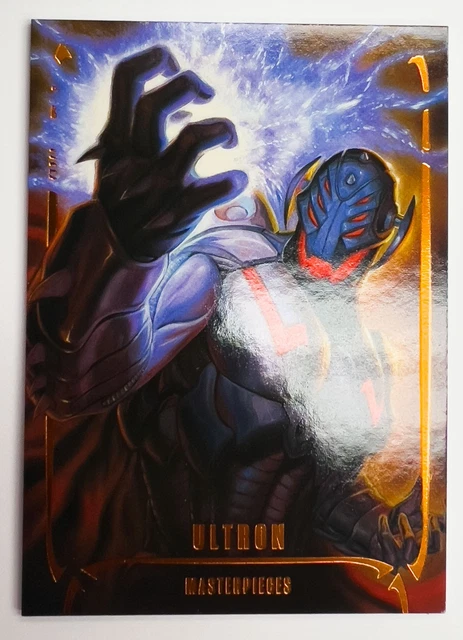 2024 MARVEL MASTERPIECES Nahuel Grego #63 Ultron - Legendary Orange /99 ...