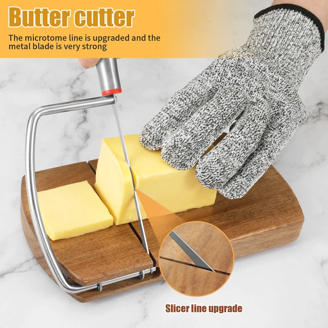 WOOD CHEESE SLICERS Anti Slip Butcher Block Cheese Slicer for Block ...