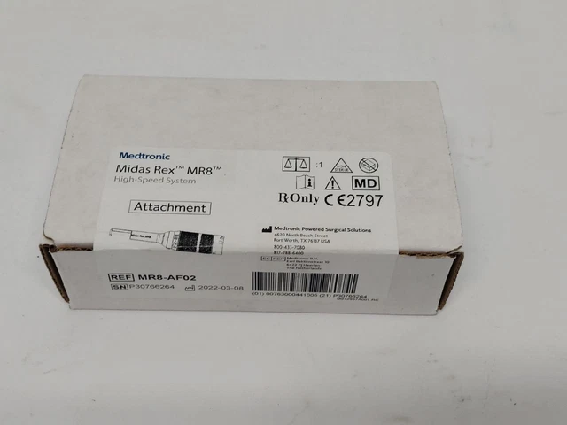 MEDTRONIS MIDAS REX MR8-AF02 Craniotome attachment BRAND NEW Boxed £ ...