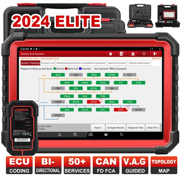 2024 LAUNCH X431 PRO3S+ V + PRO5 Bidirectional Car Diagnostic Scanner Key Coding EUR 1.111,47 ...