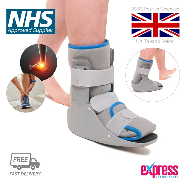 SHORT FIXED FRACTURE Boot, Broken Ankle, Foot Walker Cast Boot Brace ...