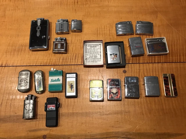 20 VINTAGE LIGHTERS mixed Lot ZIPPO RONSON PENGUIN HOWARD Baltimore Md Bank ++++ EUR 78,07 ...