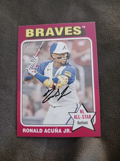 2024 TOPPS HERITAGE Baseball #321 Ronald Acuna Jr. Atlanta Braves EUR 0,89 - PicClick FR