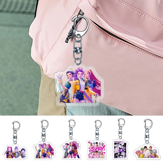 HOT KPOP DEMON Hunters Huntrix Saja Boys Keychains Rumi Zoey Jinu Mira ...