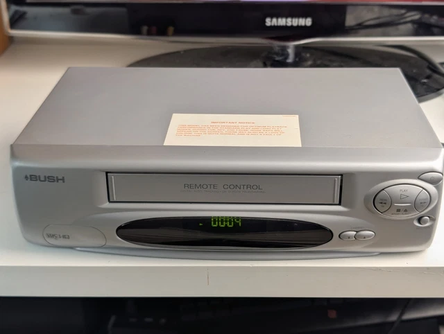 VINTAGE BUSH VCR Video Tape VHS Player Recorder VCR905SIL/A Tested ...