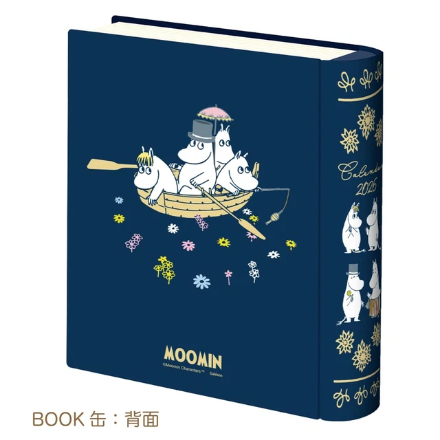 CALENDARIO DA SCRIVANIA Moomin 2026 Gakken libro latta con supporto ...