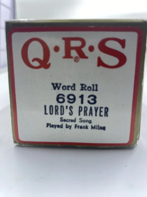 QRS WORD ROLL 693 The Lord’s Prayer- Sacred Hymn Played By Frank Milne ...
