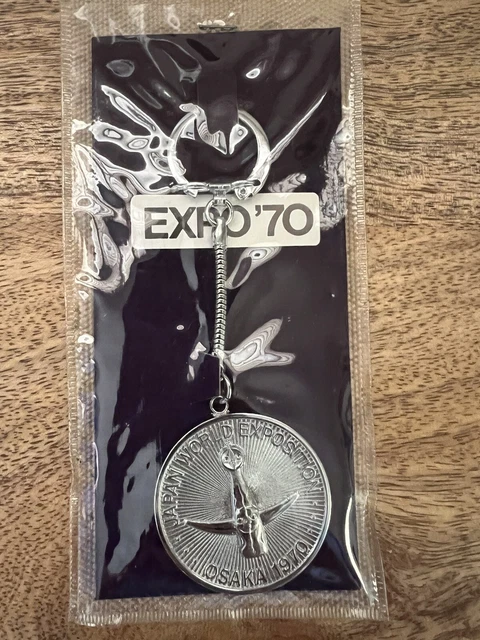 OSAKA JAPAN WORLD Expo 1970 Collector Coin Medallion Key Chain & Two 1 ...
