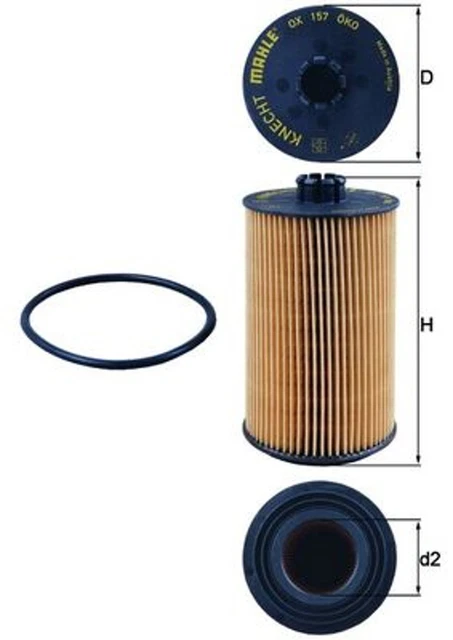 ÖLFILTER MAHLE OX 157D Filtereinsatz für DEUTZ AGROPLUS AGROTRON 83,0mm EUR 20,56 - PicClick DE