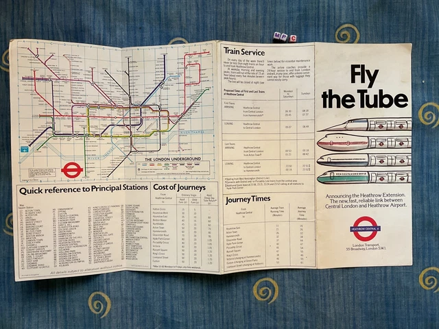 RETRO LONDON TUBE Map Leaflet 2005 £1.20 - PicClick UK