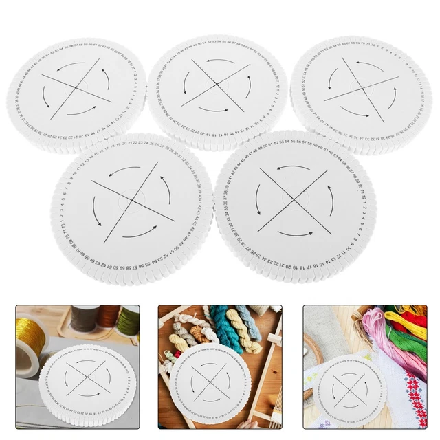 5 PCS BEADING Cord Disc Weaving Diy Craft Braiding Disk for Bracelet ...