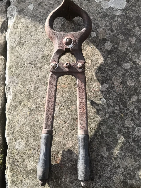 VINTAGE LARGE SIZED BURDIZZO BULL CASTRATION Tool farming agriculture £ ...