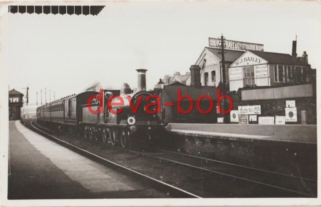 RAILWAY STATION PHOTO LBSCR G Class 2-2-2 East Croydon c1910 Southern ...