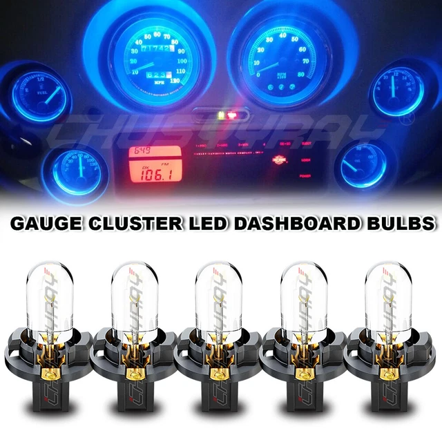 DASH CLUSTER GAUGE BLUE LED LIGHT BULB KIT Fit 87-91 Ford F150 F250 ...