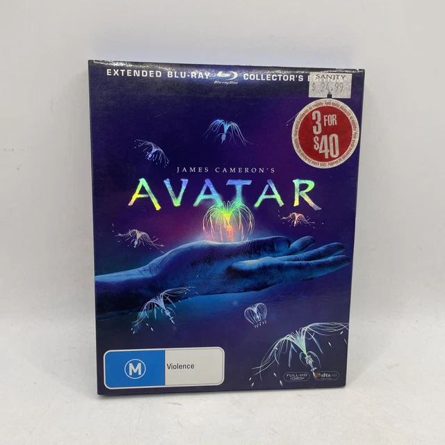 AVATAR EXTENDED BLU Ray 3 Disc Set Collectors Edition + Slip Cover Free ...