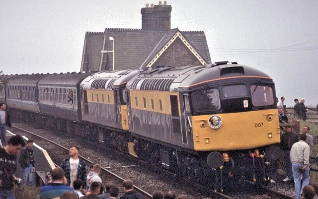 35MM SLIDE BR British Railways Diesel Loco Class 26 26007+26043 Dent ...
