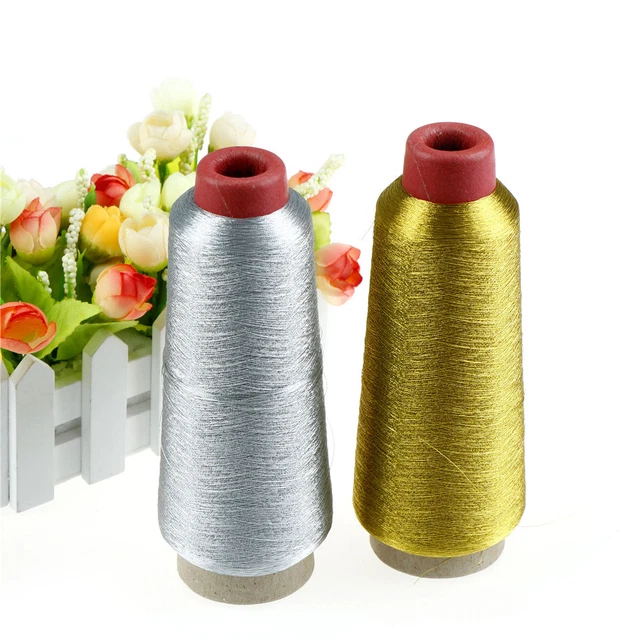 GOLD/SILVER COMPUTER CROSS-STITCH Embroidery Threads 3000M Sewing ...